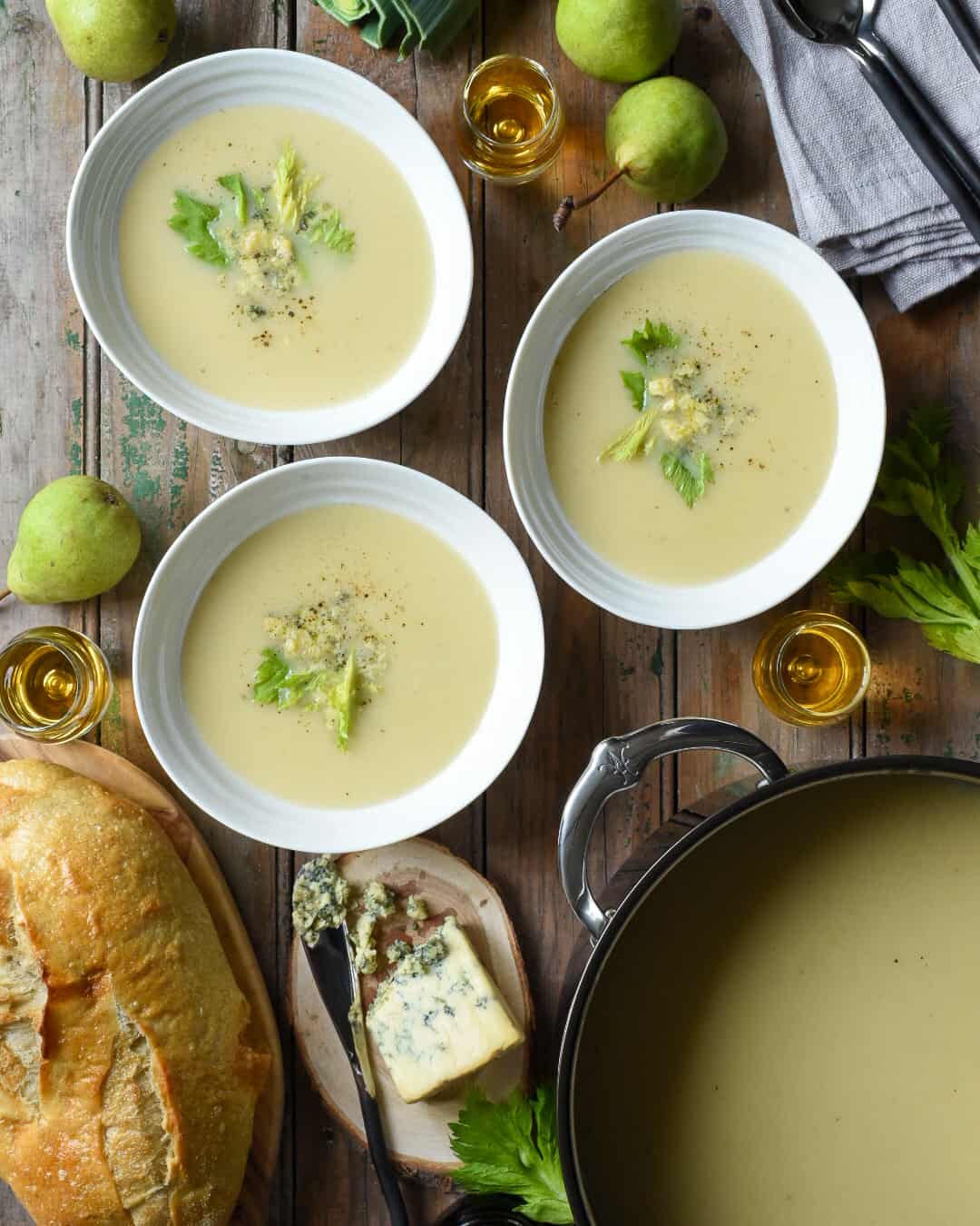 Pear, Port, Potato & Stilton Soup - Zimmy's Nook