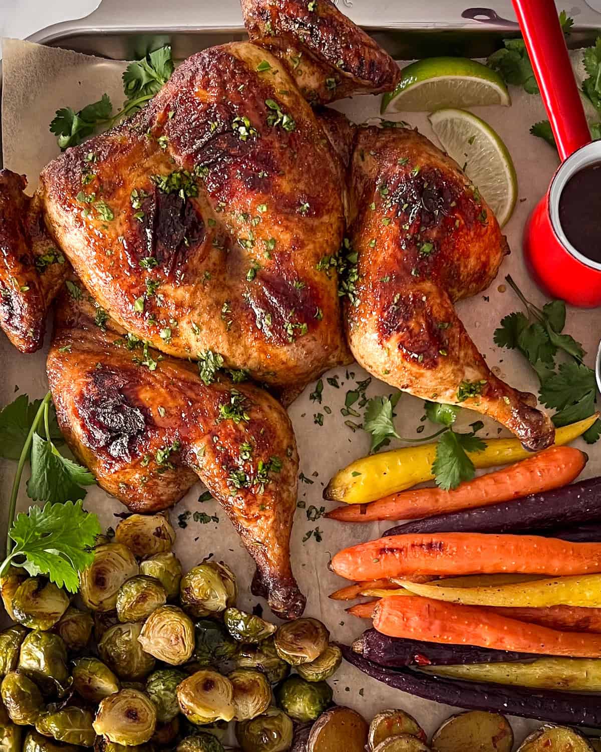 Oven Roasted Spatchcock Chicken - Zimmy's Nook