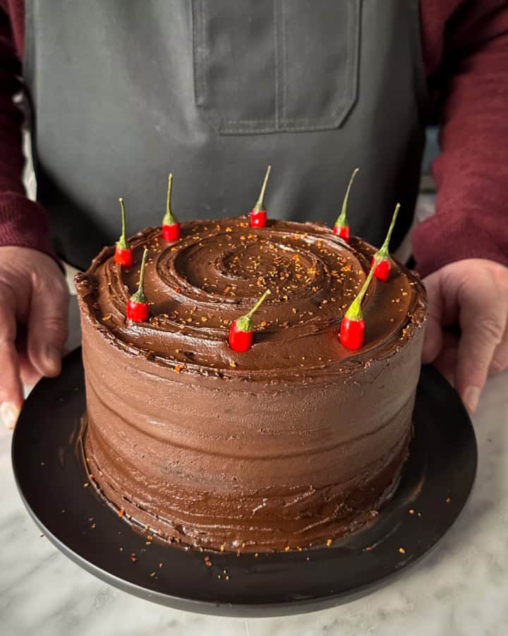 Spicy Chocolate Cake with Chilies - Zimmy's Nook