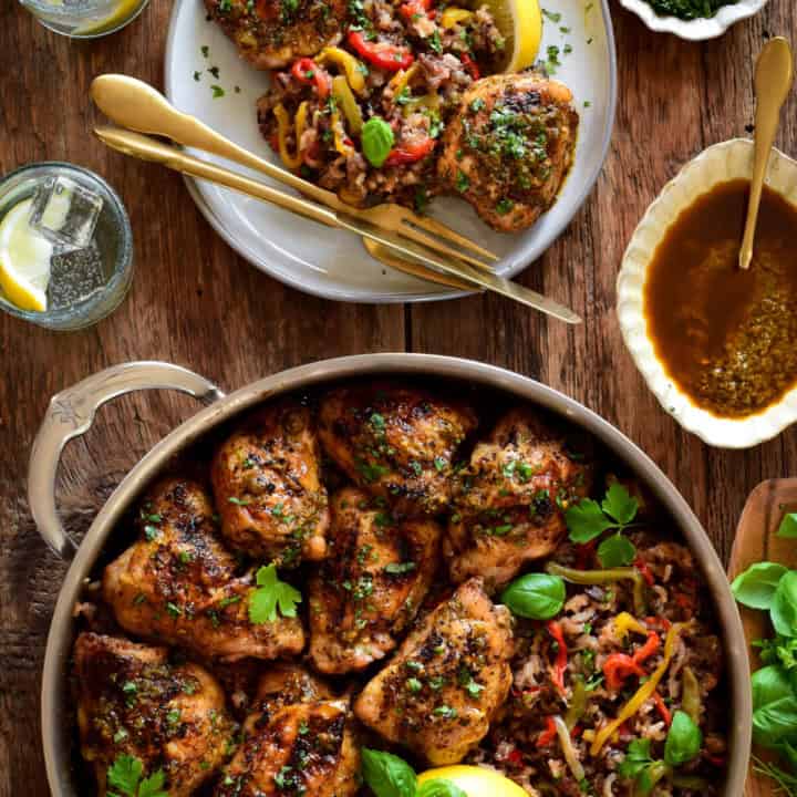 Piri-Piri Chicken with Spicy Rice - Zimmy's Nook