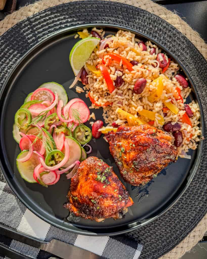 Sticky Rum Glazed Chicken Thighs (Grill or Stove) - Zimmy's Nook