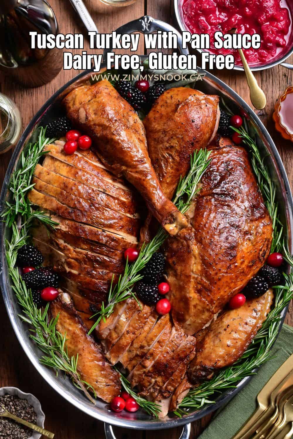Easy Tuscan Turkey with Pan Sauce | Dairy Free, Gluten Free - Zimmy's Nook
